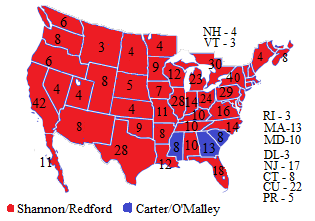 1980 Us Map Of Presidential Election Results - Map