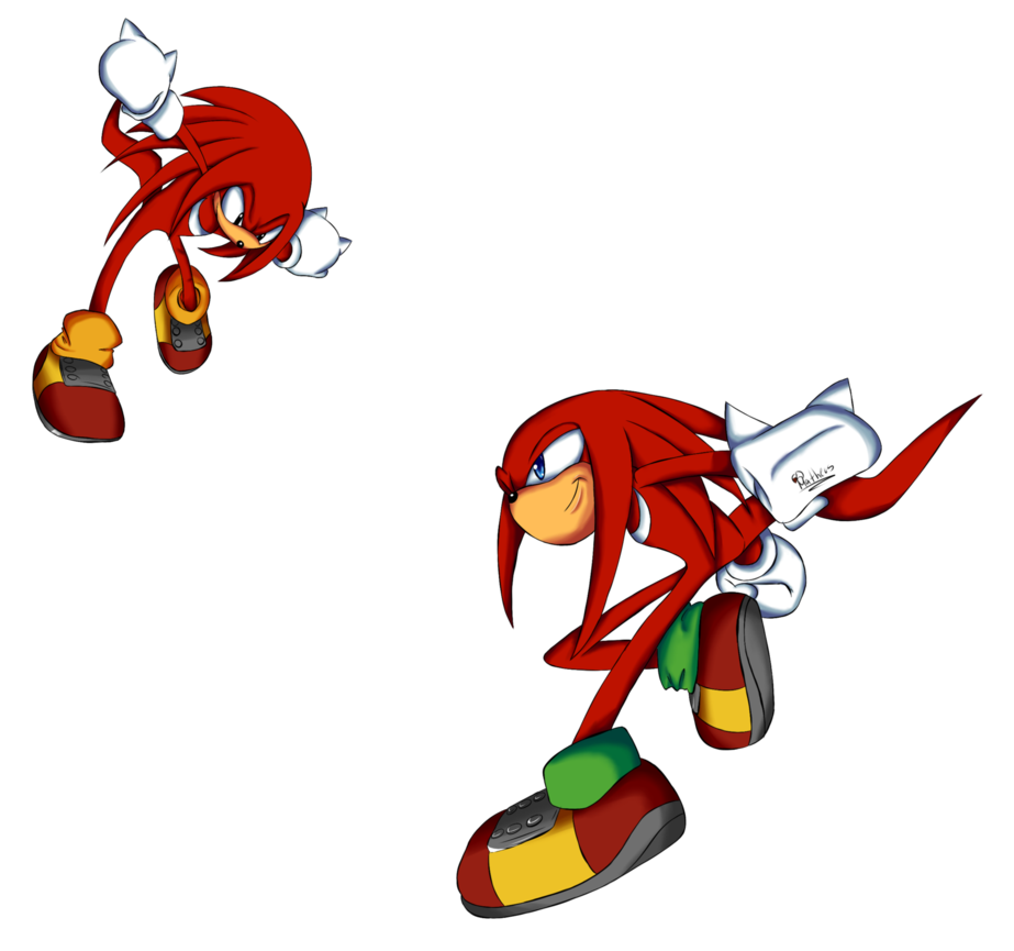 Image Classic And Modern Knuckles Png Sonic News Network The Sonic