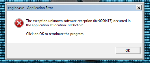Software Exception 0xc0000417 Nexon Communitytech Wiki 