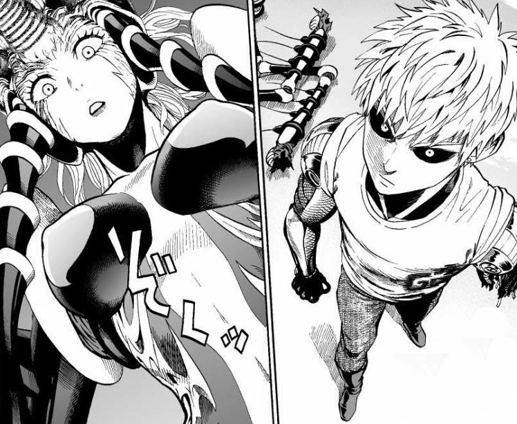 Image Genos Vs Mosquito Girlpng Onepunch Man Wiki Wikia