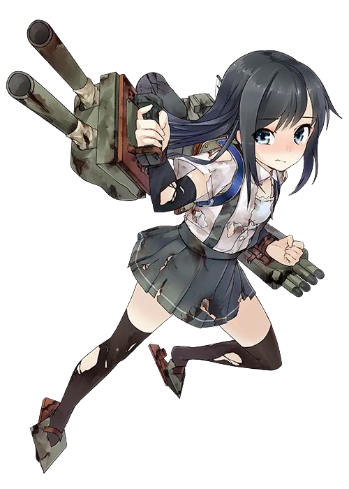 Konishi Koconatu Asashio Kancolle Kantai Collection Official Art 10s 1girl Arm Warmers