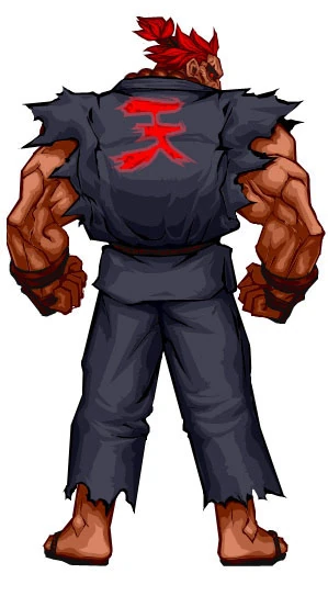 Image - Akuma-ssf2thdr-back.jpg - The Street Fighter Wiki - Street ...