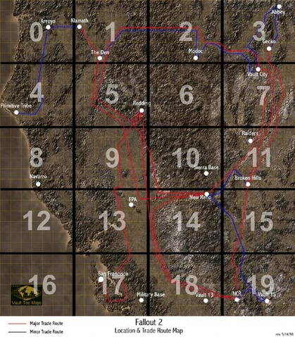 Image - Fallout 2 map.jpg - The Wasteland Survival Guide Wiki