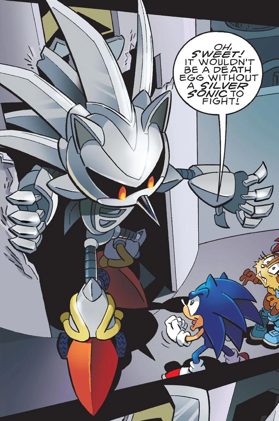 Silver Sonic - Mobius Encyclopaedia - Sonic the Hedgehog Comics