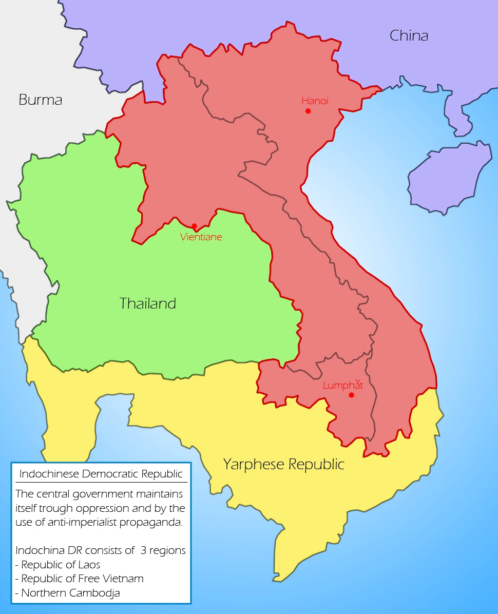 Indochina World Map