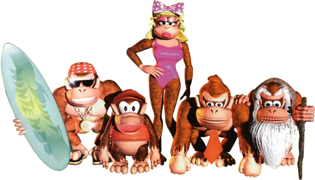 Image - Kong Family DKC.png - Donkey Kong Wiki, the encyclopedia about ...