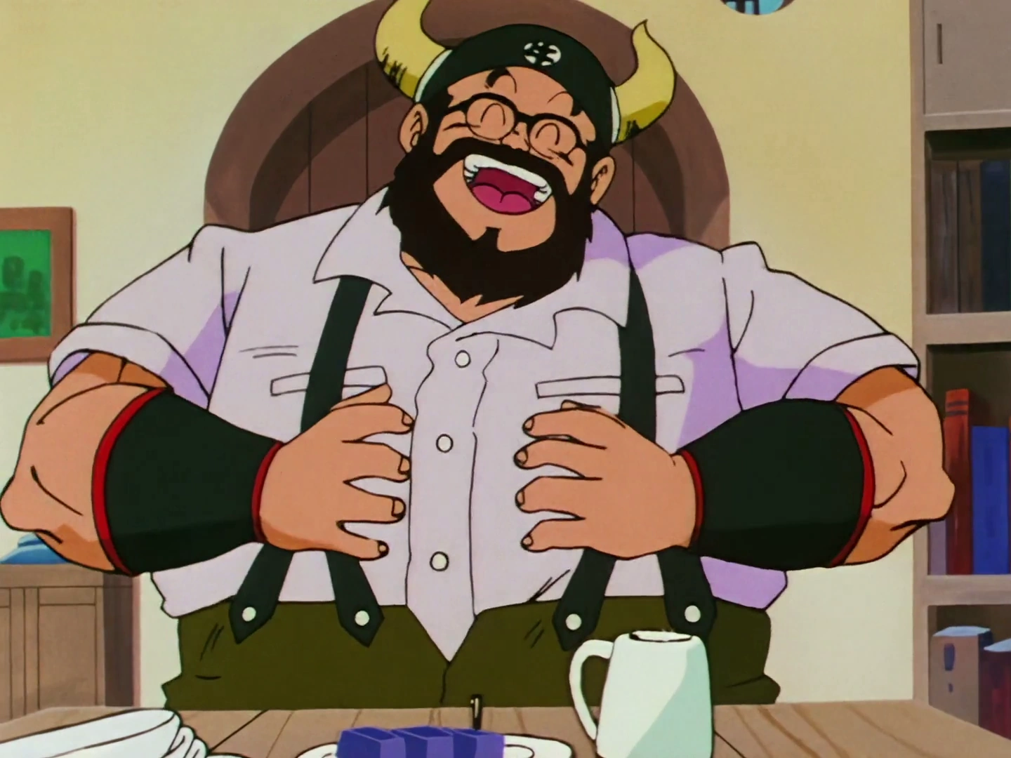 Image - Ox-KingLaughingAtChiChi.png - Dragon Ball Wiki
