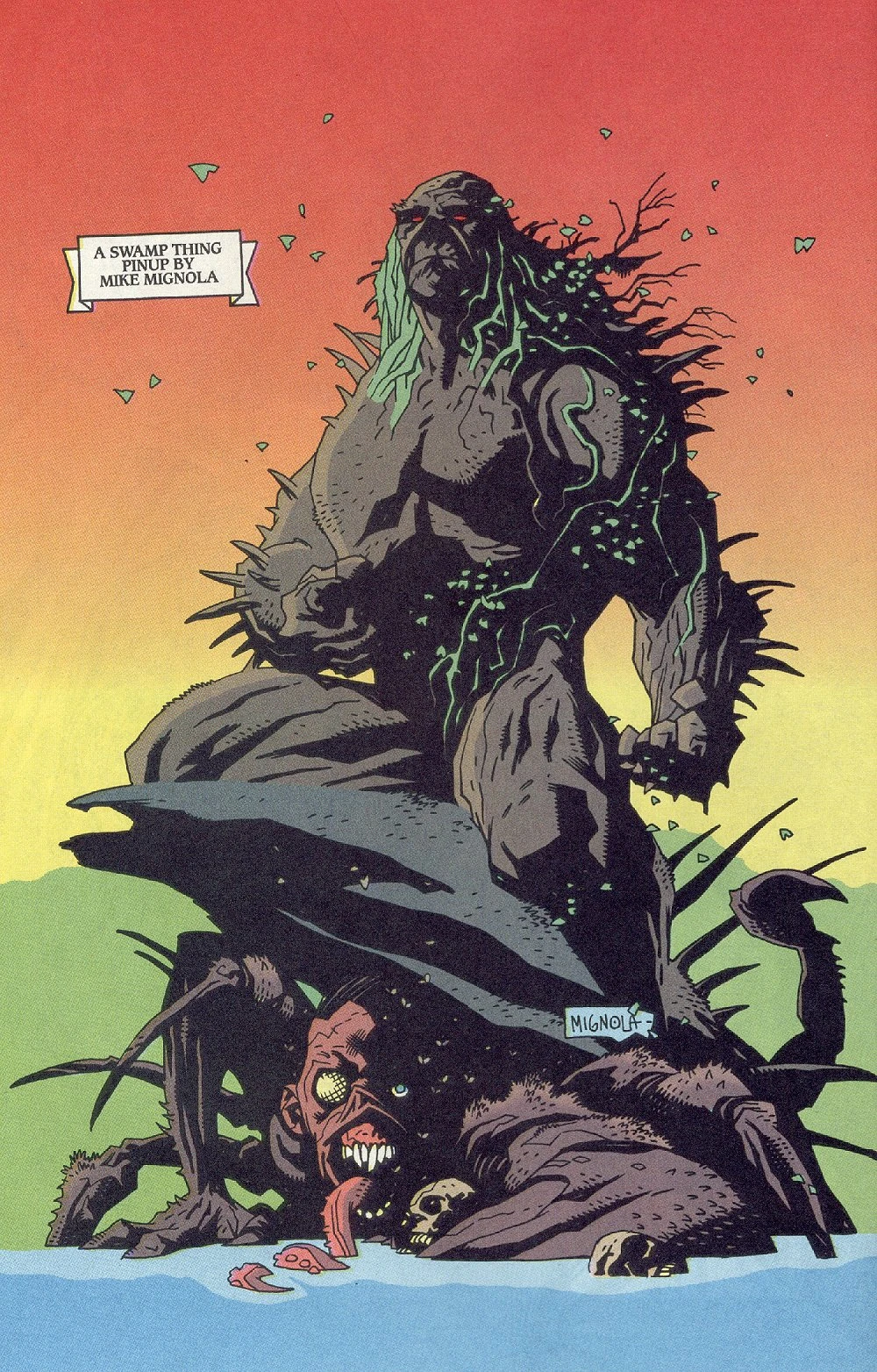 A Swamp Thing Pin Up By Mike Mignola : r/comicbooks