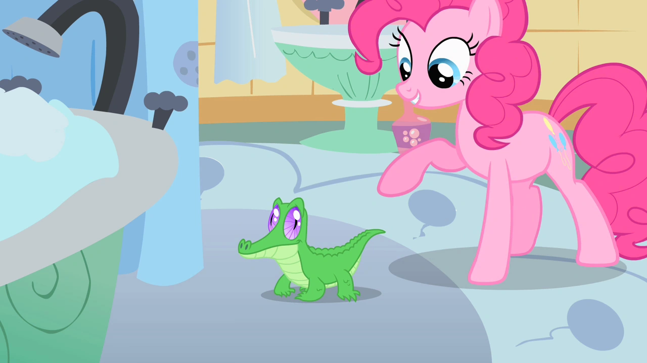 Image - Pinkie Pie introduces Gummy S1E15.png - My Little Pony ...