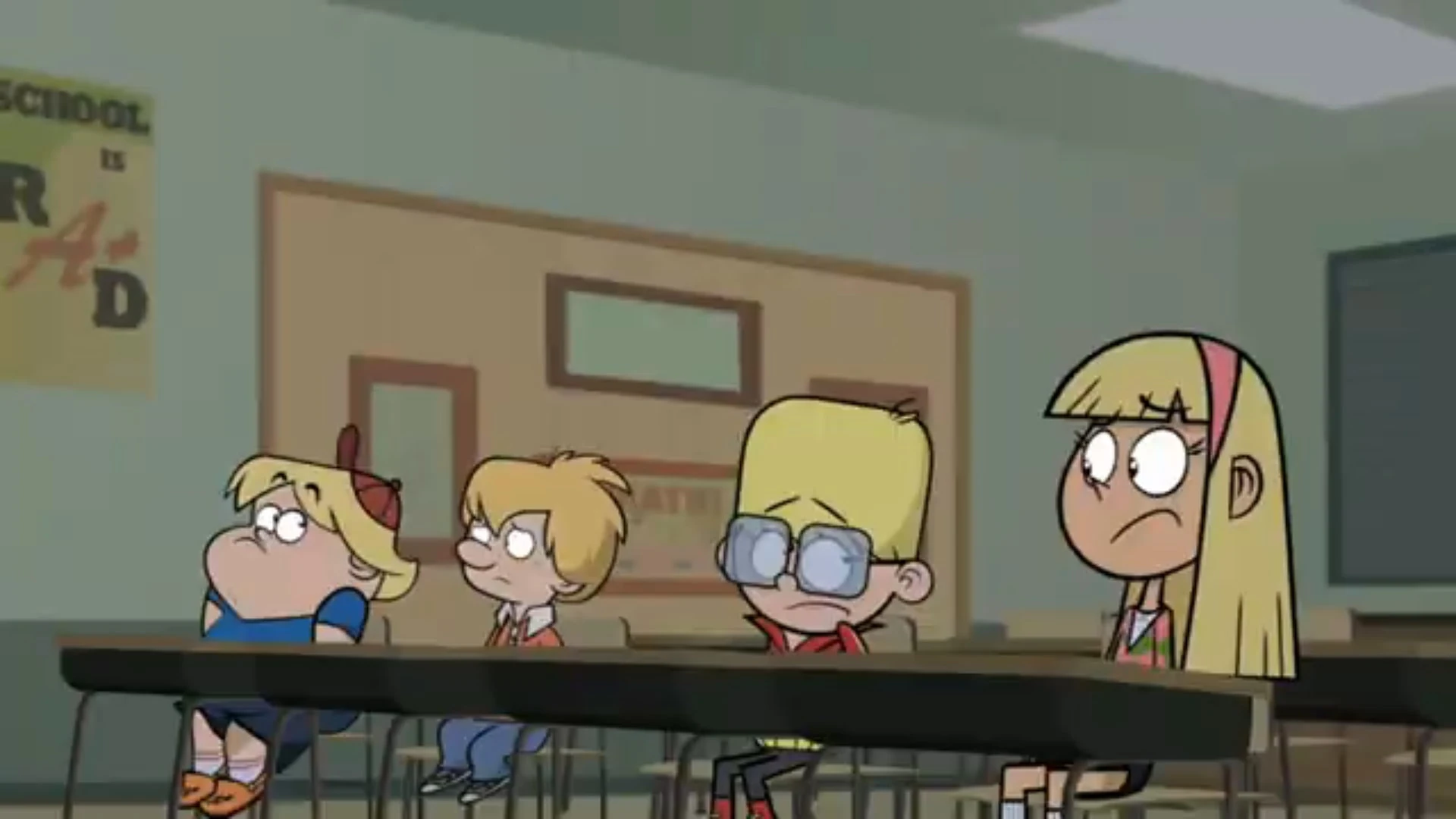 Image - Gunther,Mouth,Ronaldo,and Kendall Scared.jpg - Kick Buttowski Wiki