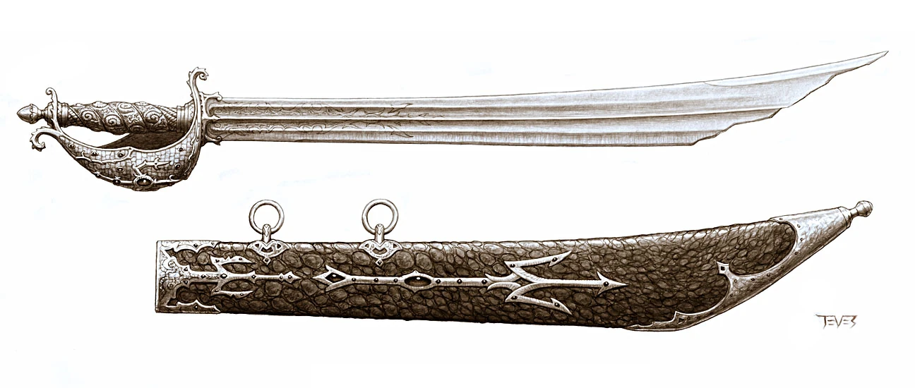 Image - Sword of Blackbeard ArtSide.jpg - Pirates of the Caribbean Wiki ...