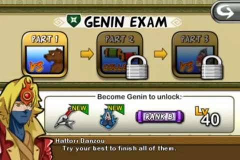 Genin Exam - Ninja Saga Wiki - Missions, Strategies, Battles, Attacks ...