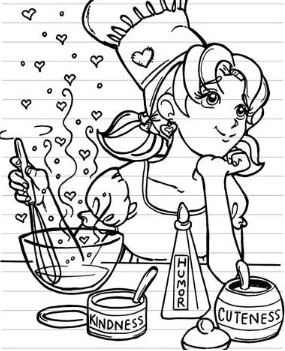 Nikki From Dork Diaries Coloring Pages Sketch Coloring Page
