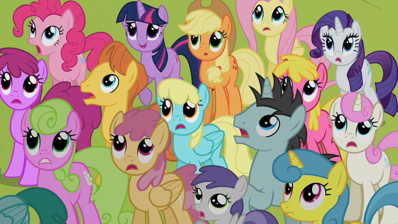 Image - Crowd gasp S2E08.png - My Little Pony Friendship is Magic Wiki