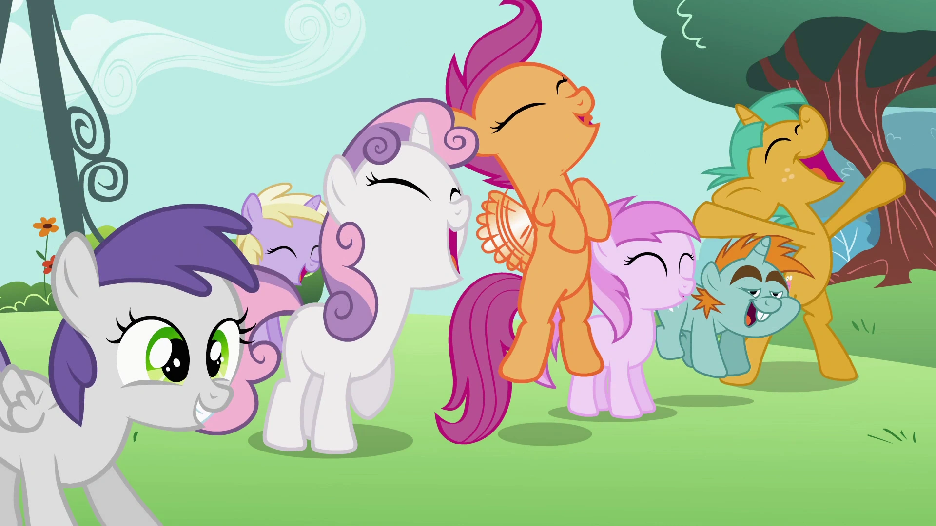 Image - Fillies cheering S2E6.png - My Little Pony Friendship is Magic Wiki