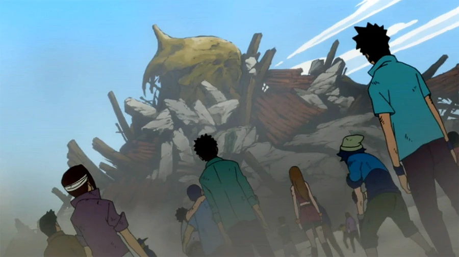 Anime Ruined Building