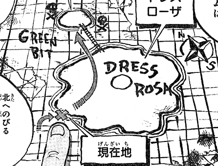 Image - Dressrosa and Green Bit Map.png - The One Piece Wiki - Manga ...