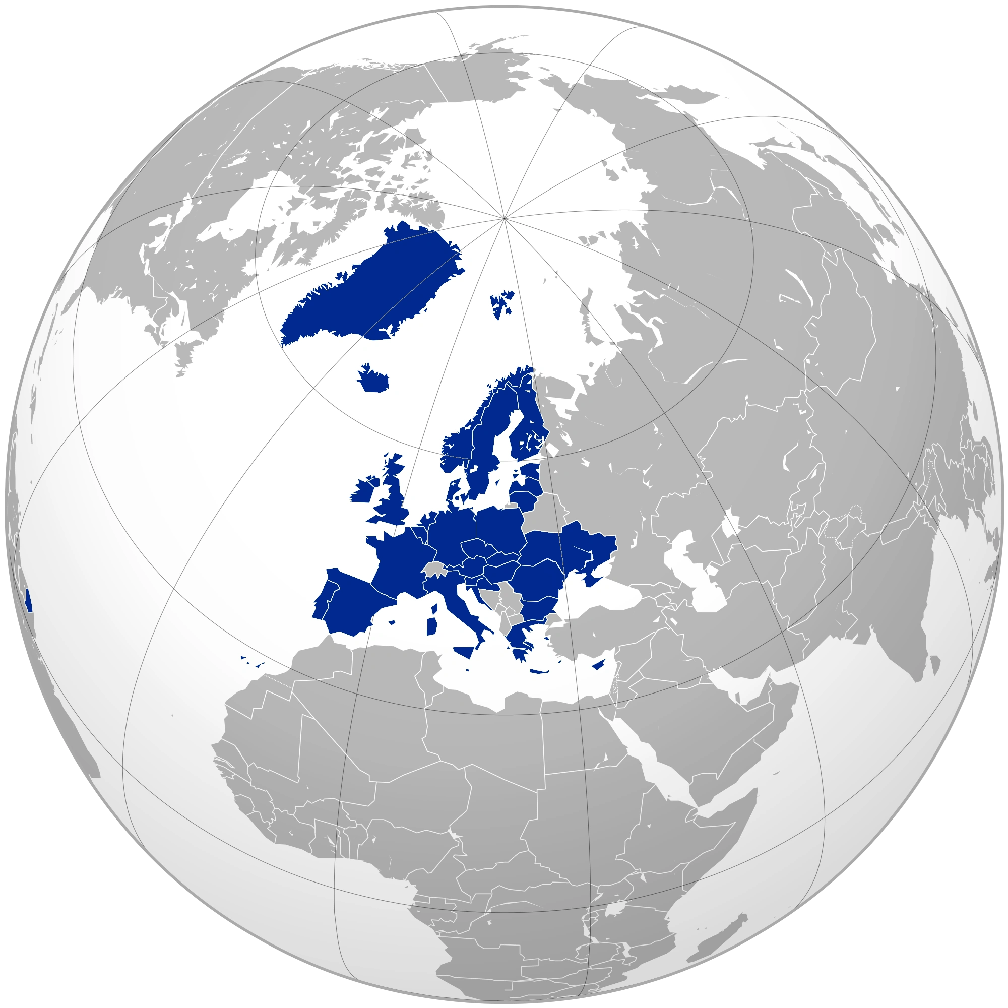 Location of European Union (One Europe Under A Union)