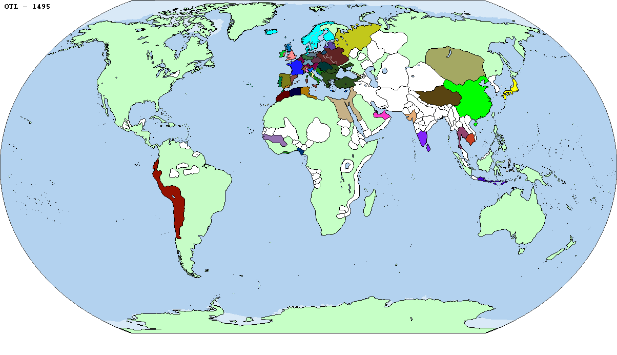 Archives 1490 to 1514 (Wolrd Rivalries Map Game) - Alternative History