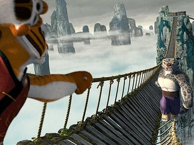 Imagen - Kung-Fu-Panda-Tigress-meets-Tai-Lung-on-Rope-Bridge.jpg - Kung ...