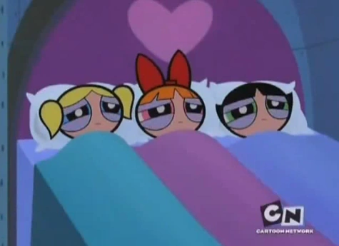 Powerpuff Girl Cartoon Sleeping