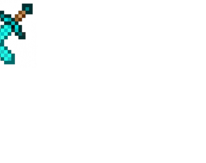Diamond Minecraft Sword Crossing