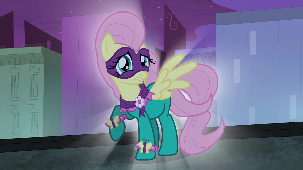 Image - Fluttershy as Saddle Rager S4E06.png - My Little Pony ...