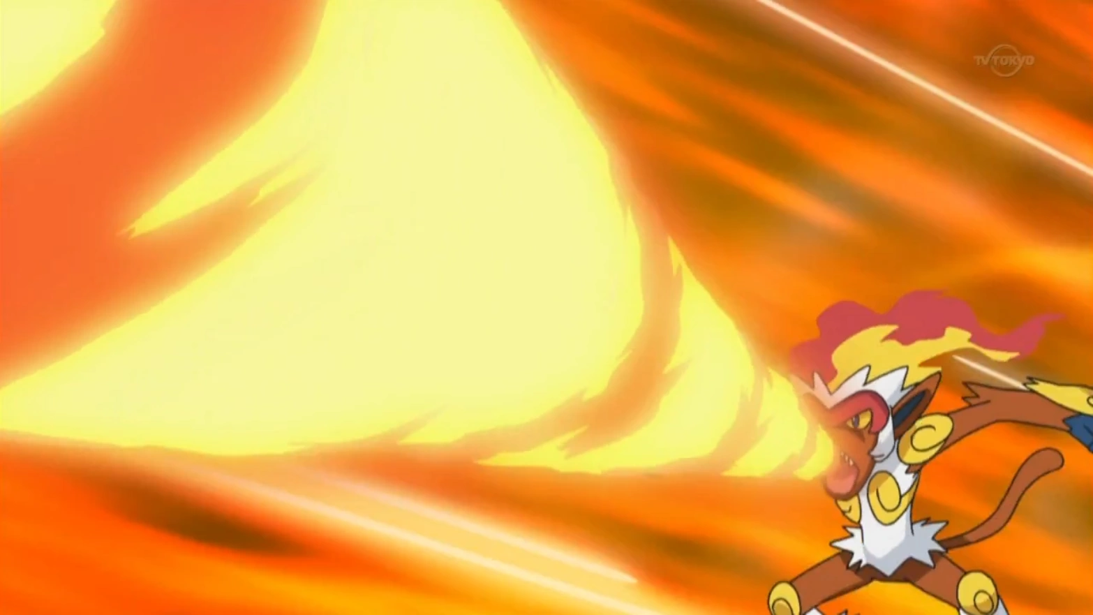 Image - Ash Infernape Flamethrower.png - The Pokémon Wiki