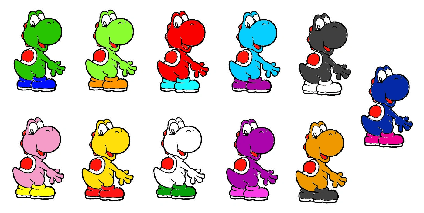 Yoshi Egg Colors