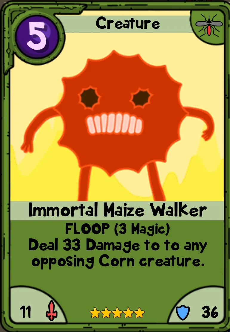 Immortal Maize Walker - Card Wars Wiki