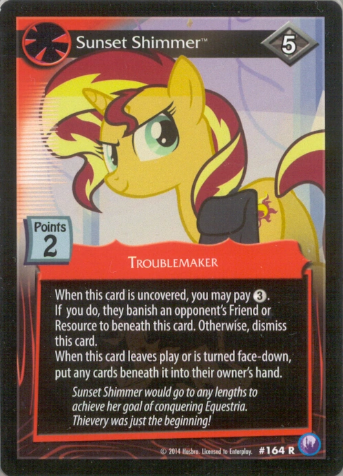 Image - Sunset shimmer.png - My Little Pony Collectible Card Game Wiki