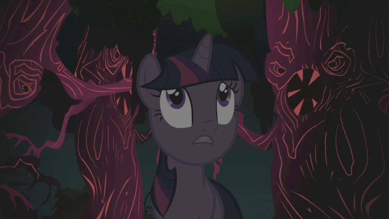 Image - Twilight scared of the trees S1E02.png - My Little Pony ...