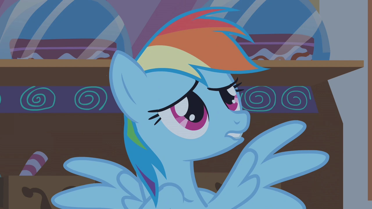 Image - Rainbow Dash "the clouds move" S1E09.png - My Little Pony ...
