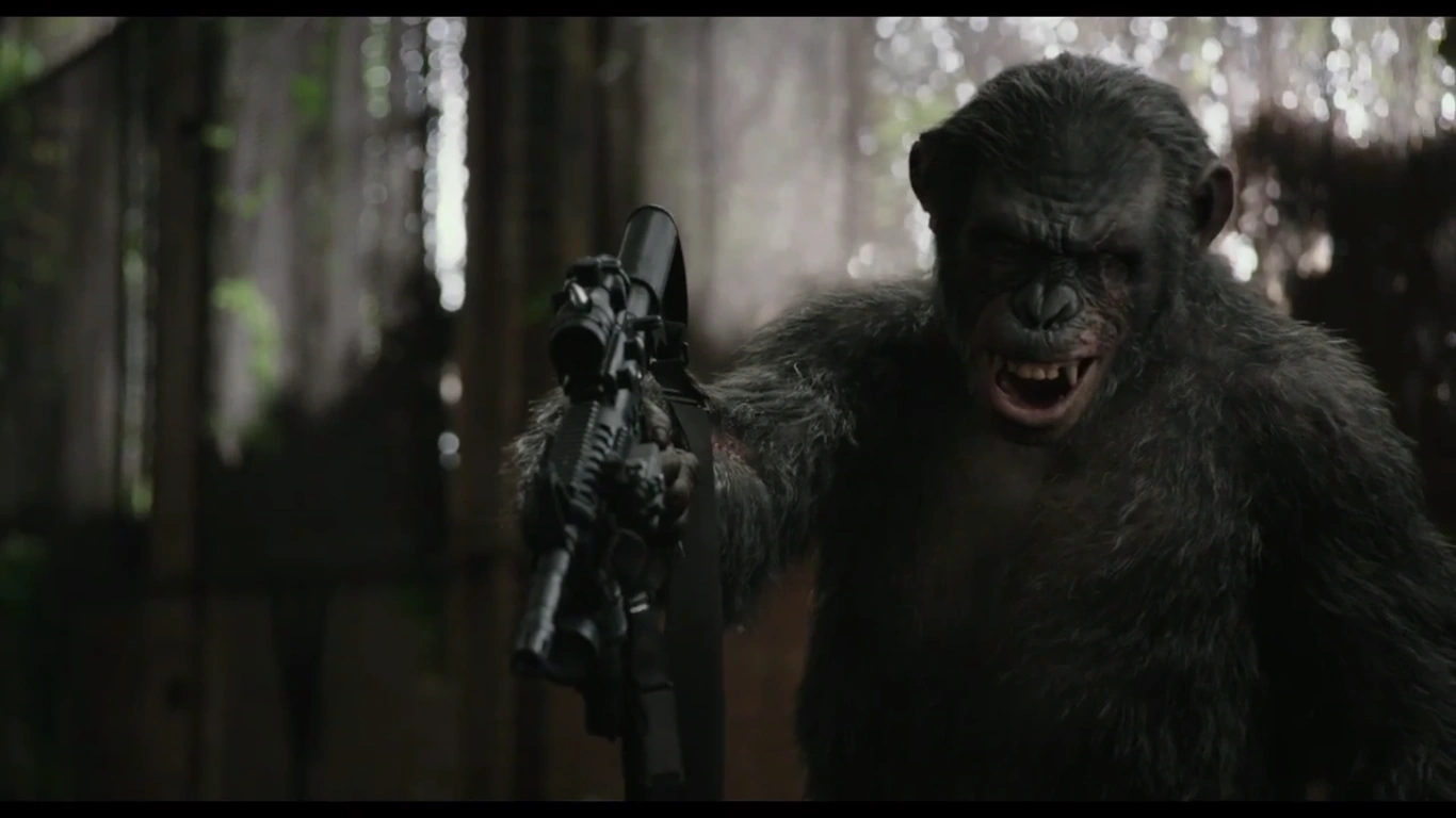 Image - Koba with machine gun.png - Planet of the Apes: The Sacred Scrolls