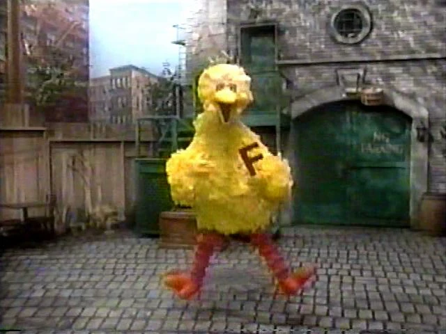 Sesame Street Big Bird Letters