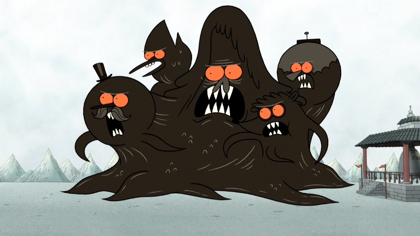 Image - S4E25.163 Five-Headed Stress Monster.png - Regular Show Wiki ...