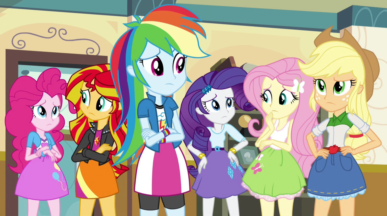 Image - The Rainbooms suspect foul play EG2.png - My Little Pony ...