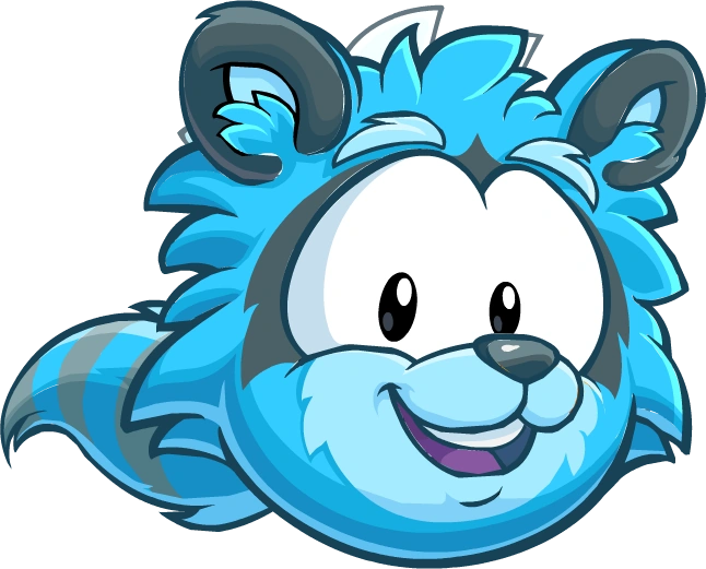 Blue Raccoon Puffle - Club Penguin Wiki - The free, editable ...