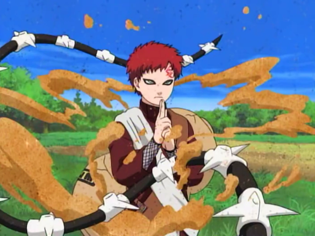 Image - Gaara deflecting Kimimaro's attack.png - Narutopedia, the ...